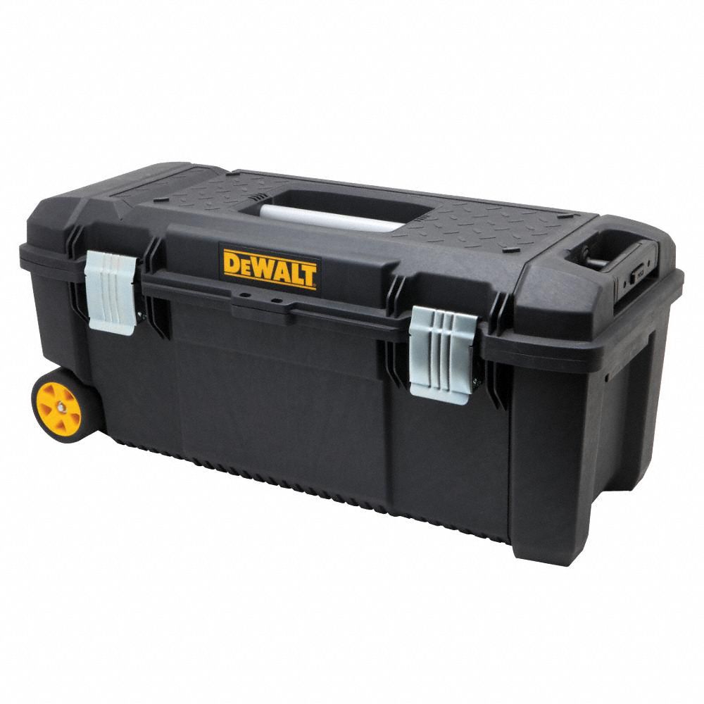 DEWALT Rolling Tool Box: 28 1/2 in Overall Wd, 12 5/8 in Overall Dp, 12 ...