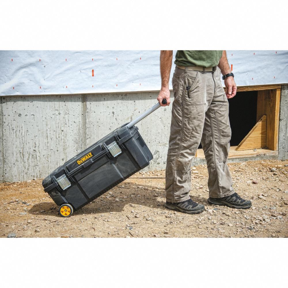 DEWALT Rolling Tool Box: 28 1/2 in Overall Wd, 12 5/8 in Overall Dp, 12 ...