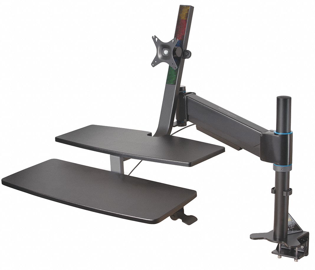 Computer Workstation,Plastic,2 Shlvs - Grainger