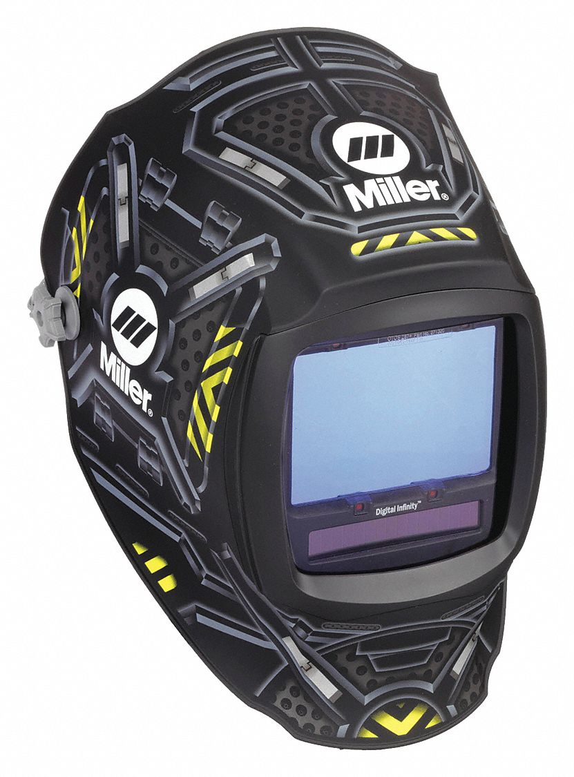 MILLER ELECTRIC, Auto-Darkening, 4 Arc Sensors, Welding Helmet - 48VF66 ...