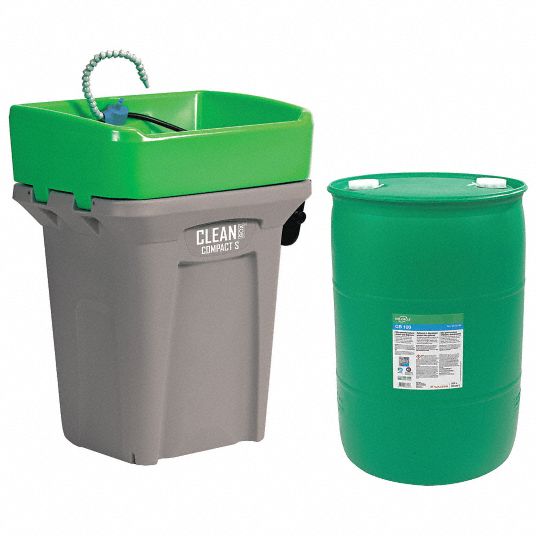 BIO-CIRCLE Parts Washer Kit, Aqueous, 32 gal., Tubular - 48VG56 ...