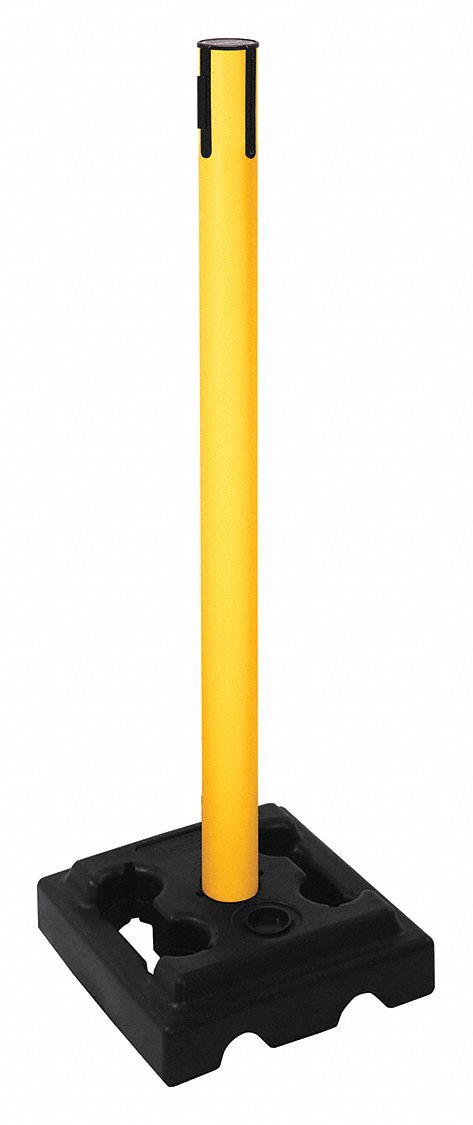 RETRACTA-BELT, PVC, Powder Coated, Belt Barrier Receiver Post - 48VN34 ...