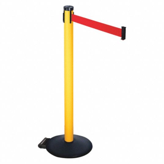 RETRACTA-BELT, Red, No Legend, Barrier Post with Belt - 48VP97|305PYW ...