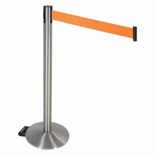 RETRACTA-BELT, Orange, No Legend, Barrier Post with Belt - 48VR86 ...