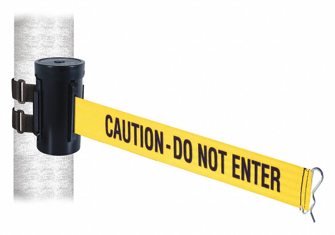 RETRACTA-BELT, Hook-and-Loop Mounting Plate, 10 ft Belt Lg, Retractable ...