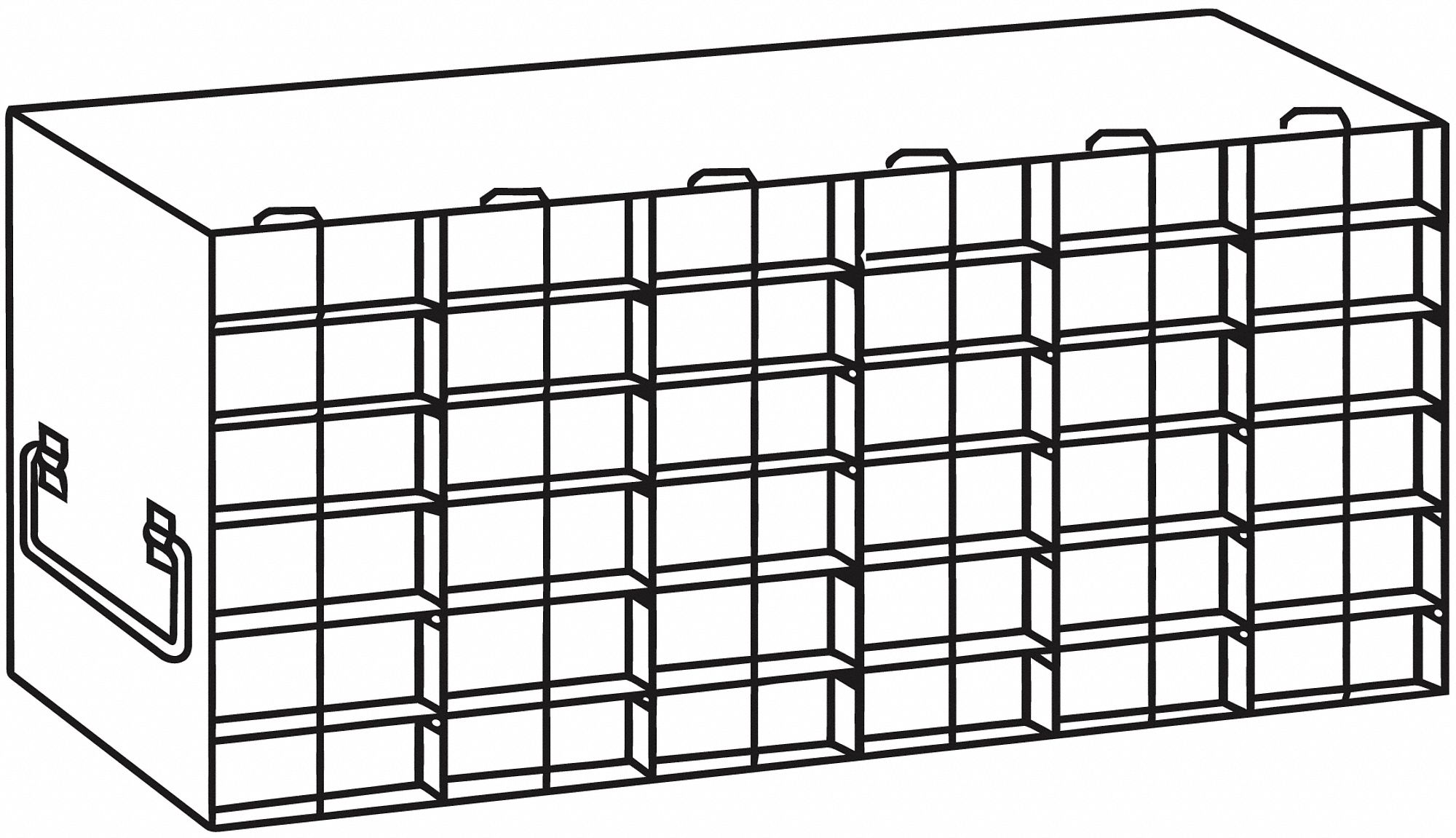 21 1/4 in Overall Lg, 5 1/2 in Overall Wd, Freezer Rack - 48WF28|RML66A ...