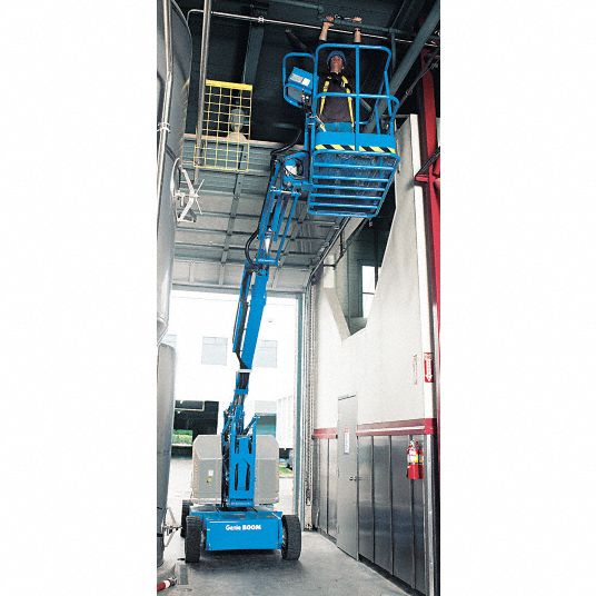 GENIE, 414 in Elevated Platform Ht, 500 lb Load Capacity, Aerial Work ...