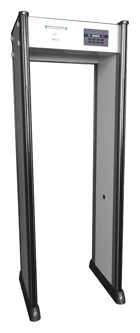 METAL DEFENDER, Metal Defender, 33 Zones, Walk-Through Metal Detector ...
