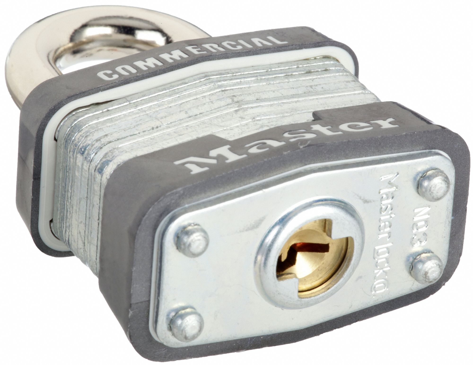 MASTER LOCK Padlock: 3/4 in Vertical Shackle Clearance, 5/8 in ...