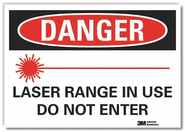 Reflective Sheeting, Adhesive Sign Mounting, Laser Area Danger ...