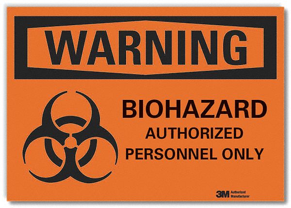 Non-PVC Polymer, Adhesive Sign Mounting, Warning Sign - 456G38|LCU6 ...