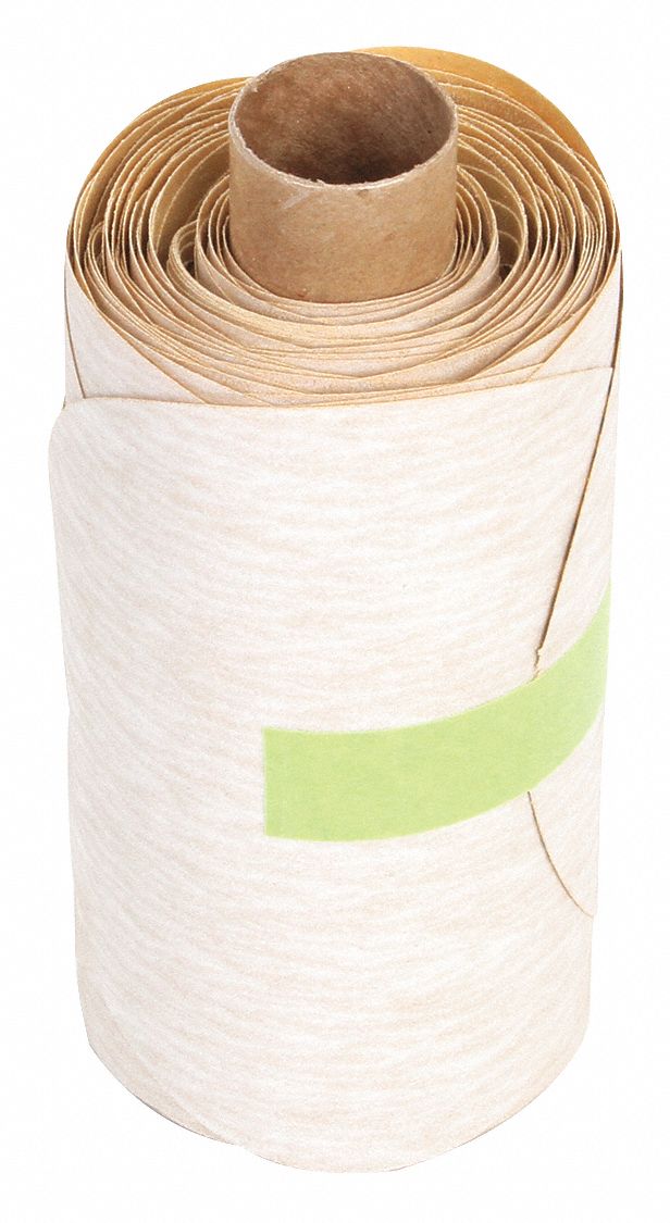 Sanding Disc Roll, Coated, Non-Vacuum, 5 in Disc Diameter, 320 Abrasive ...