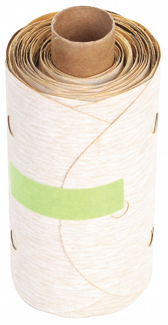 Sanding Disc Roll, Coated, Non-Vacuum, 5 in Disc Diameter, 320 Abrasive ...