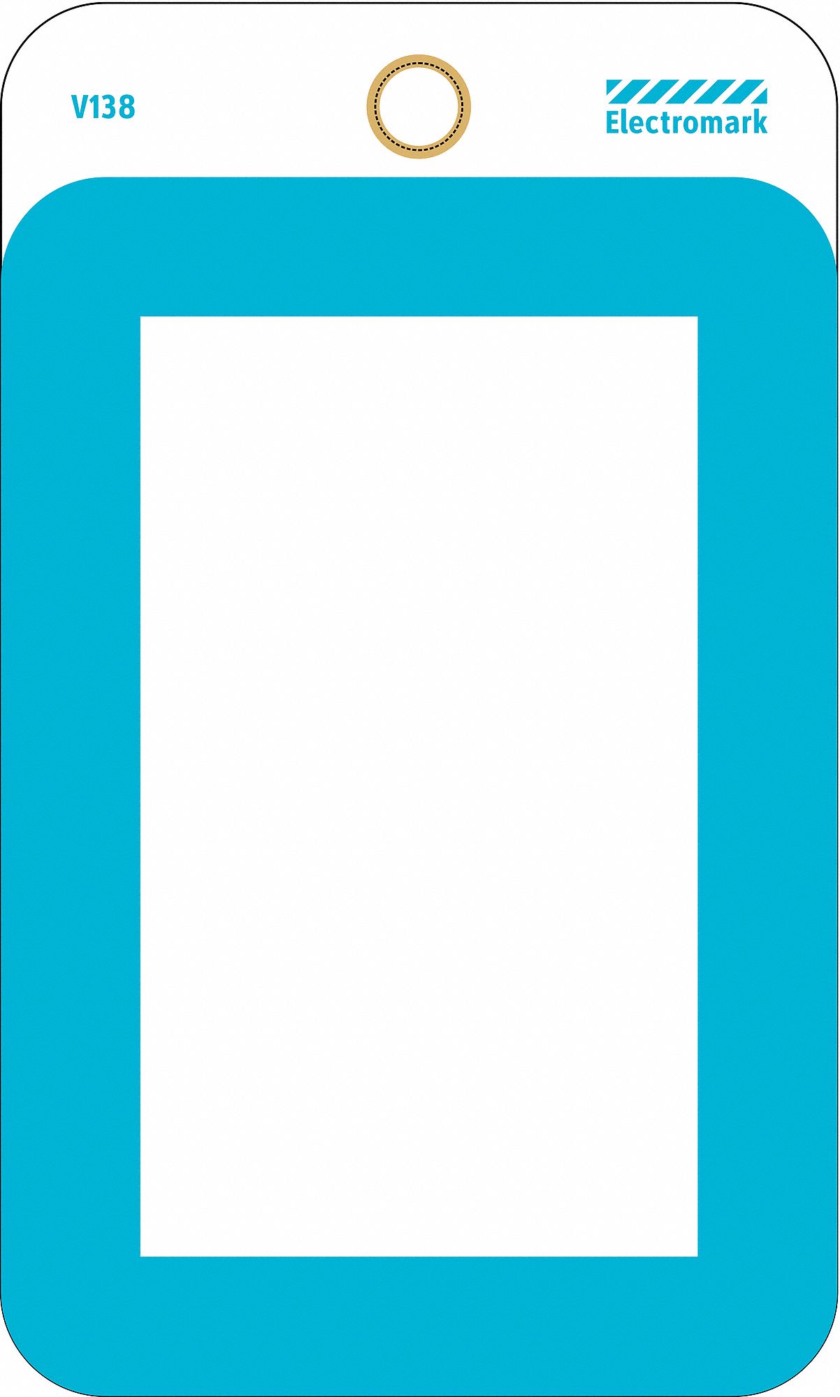 Blank Tag, Polyester, Height: 3 in, Width: 1 1/2 in - Grainger