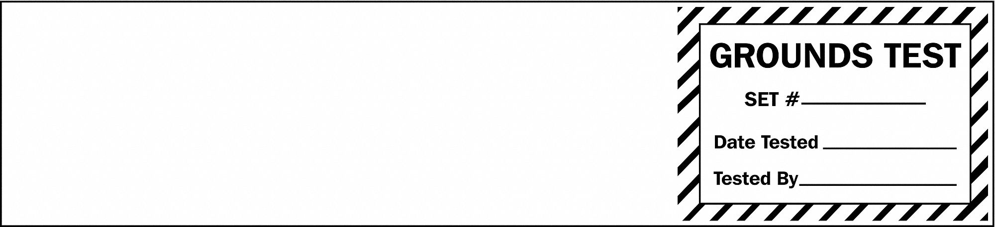 Maintenance Label, Self-Adhesive Polyester, Height: 1-1/4" x Width: 5-1 ...