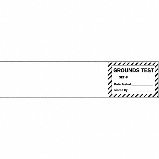 Maintenance Label, Self-Adhesive Polyester, Height: 1-1/4" x Width: 5-1 ...