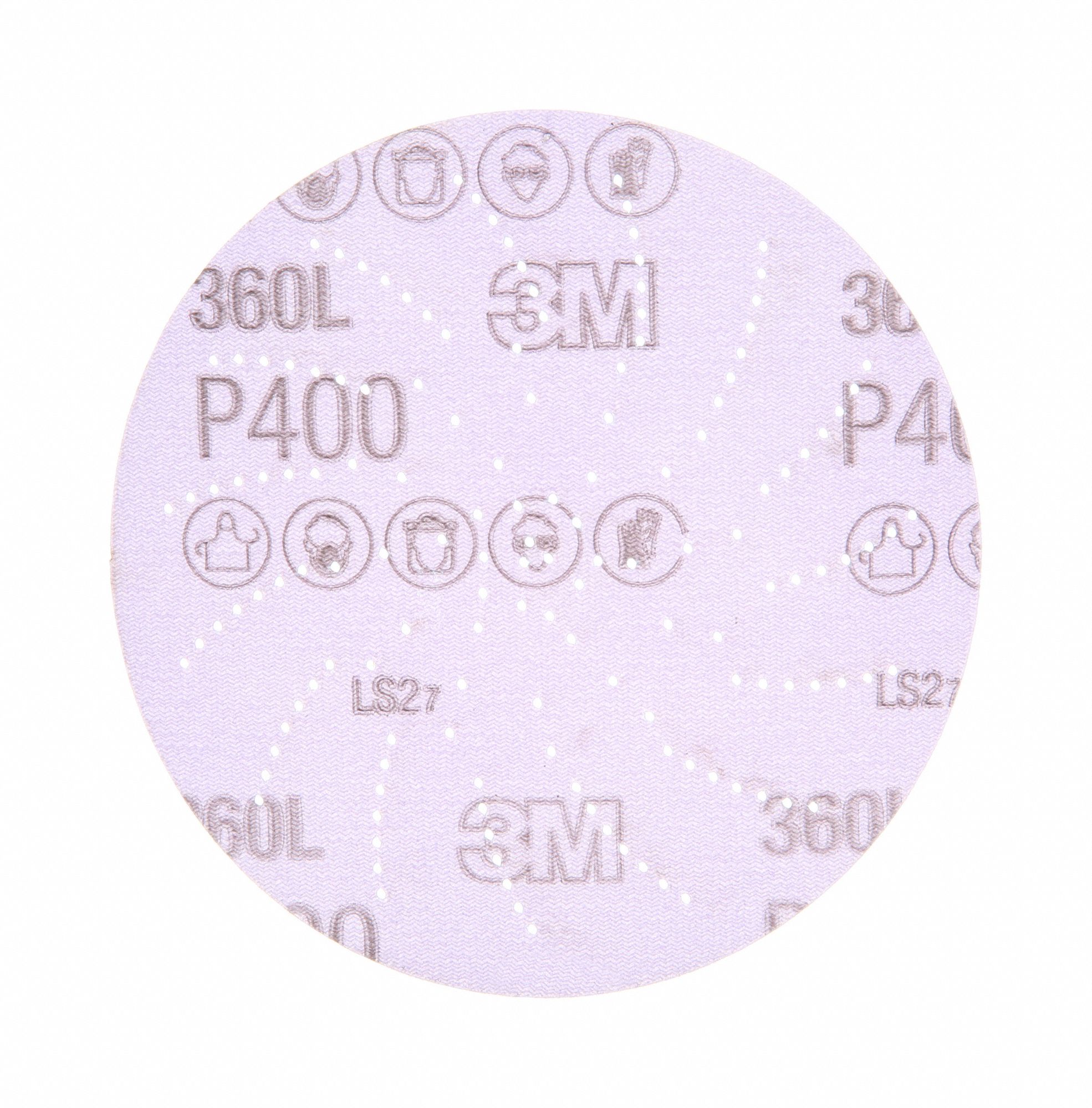 3M, 5 in Dia, Non-Vacuum, Hook-and-Loop Sanding Disc - 48XA38 ...