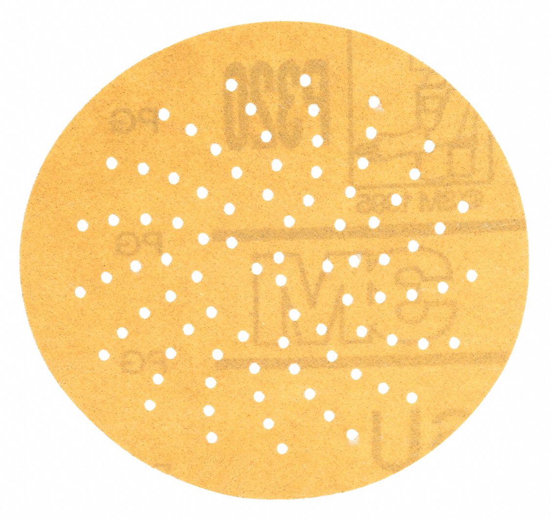 3M, 3 in Dia, Multi-Hole, Hook-and-Loop Sanding Disc - 48XA73 ...