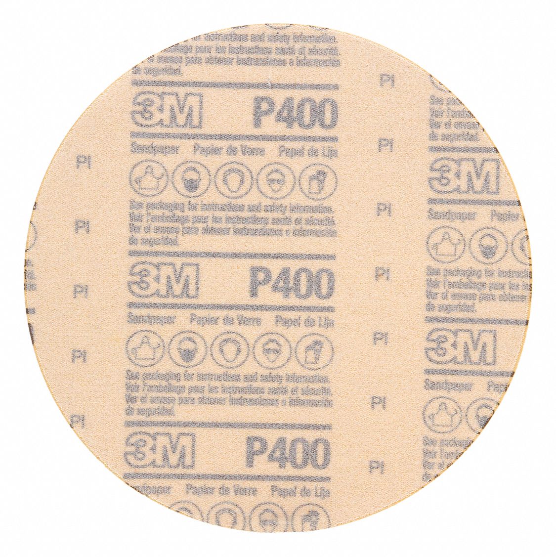 Paper Disc,White,400 Grit,6 in. Dia,PK50 - Grainger