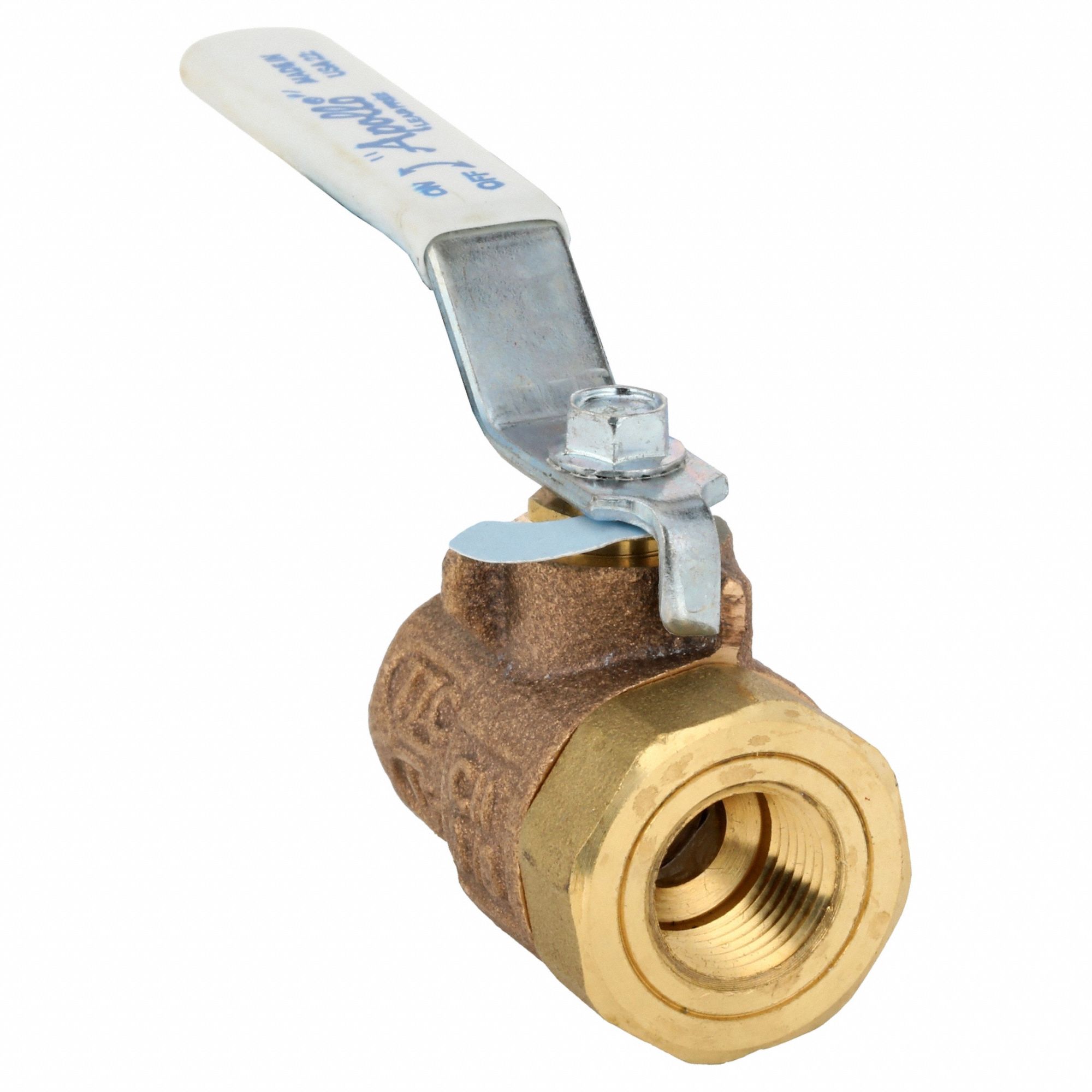 APOLLO, 3/8 in Size, Brass/Bronze, Manual Two-Way Ball Valve - 48XH94|77CLF10201A - Grainger