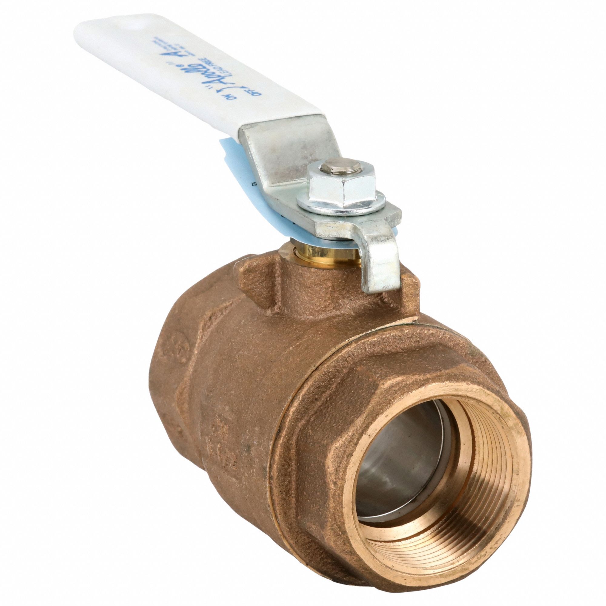 APOLLO, 1 1/2 in Size, Brass/Bronze, Manual Two-Way Ball Valve - 48XJ21|77CLF14701A - Grainger