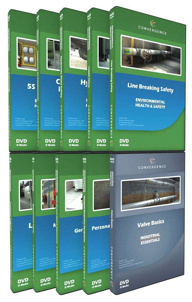 Safety Training Program, DVD, Maintenance Safety, English, 193 min ...