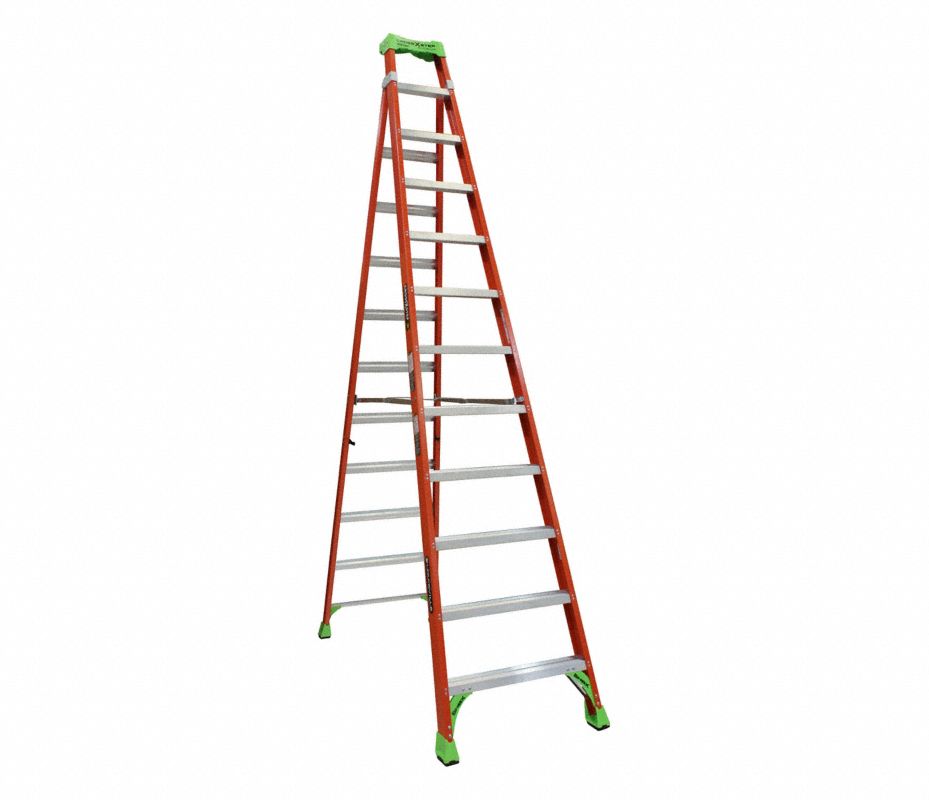 LOUISVILLE LADDER Escalera de Tijera, Fibra de Vidrio - 48XL16 ...