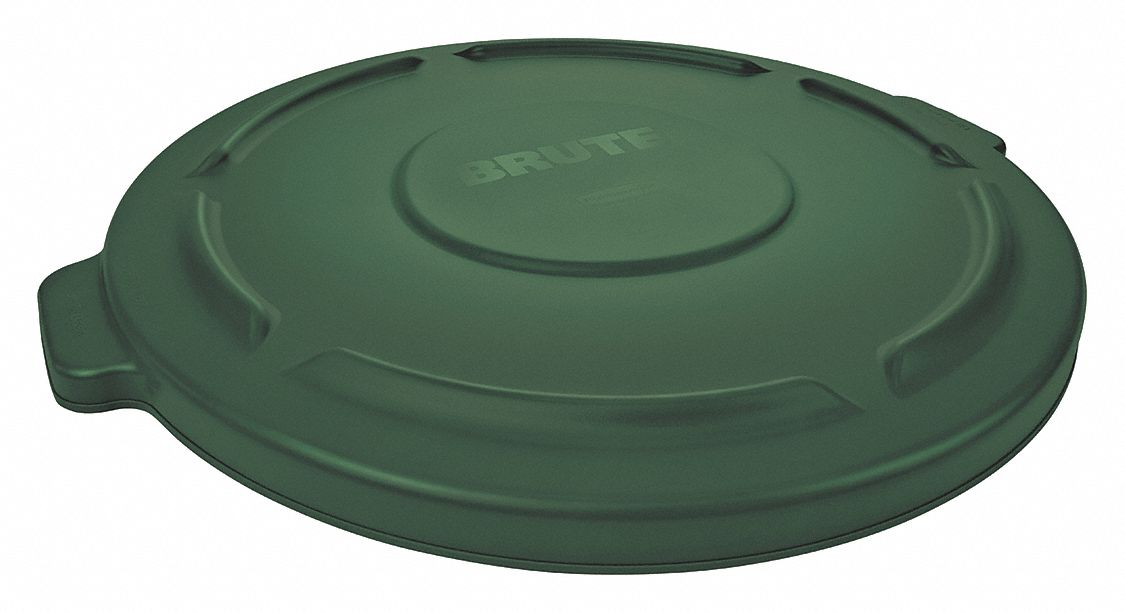 RUBBERMAID COMMERCIAL PRODUCTS, Round, 55 gal Capacity, Trash Can Top ...