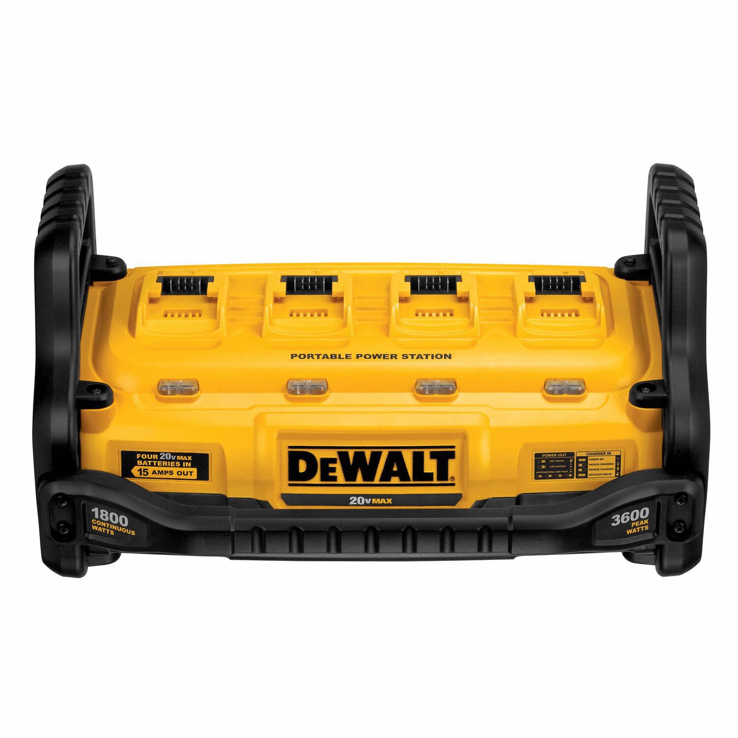 DEWALT Power Station: 4 Ports, 120V DC, 15 A Inverter Output Current ...