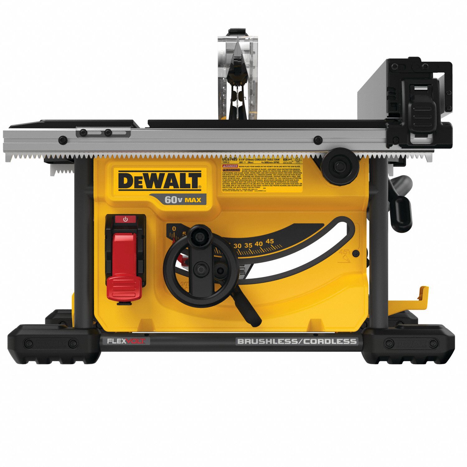 DEWALT Table Saw: 8 1/4 in Blade Dia., 24 in Max. Cut Wd Right of Blade ...