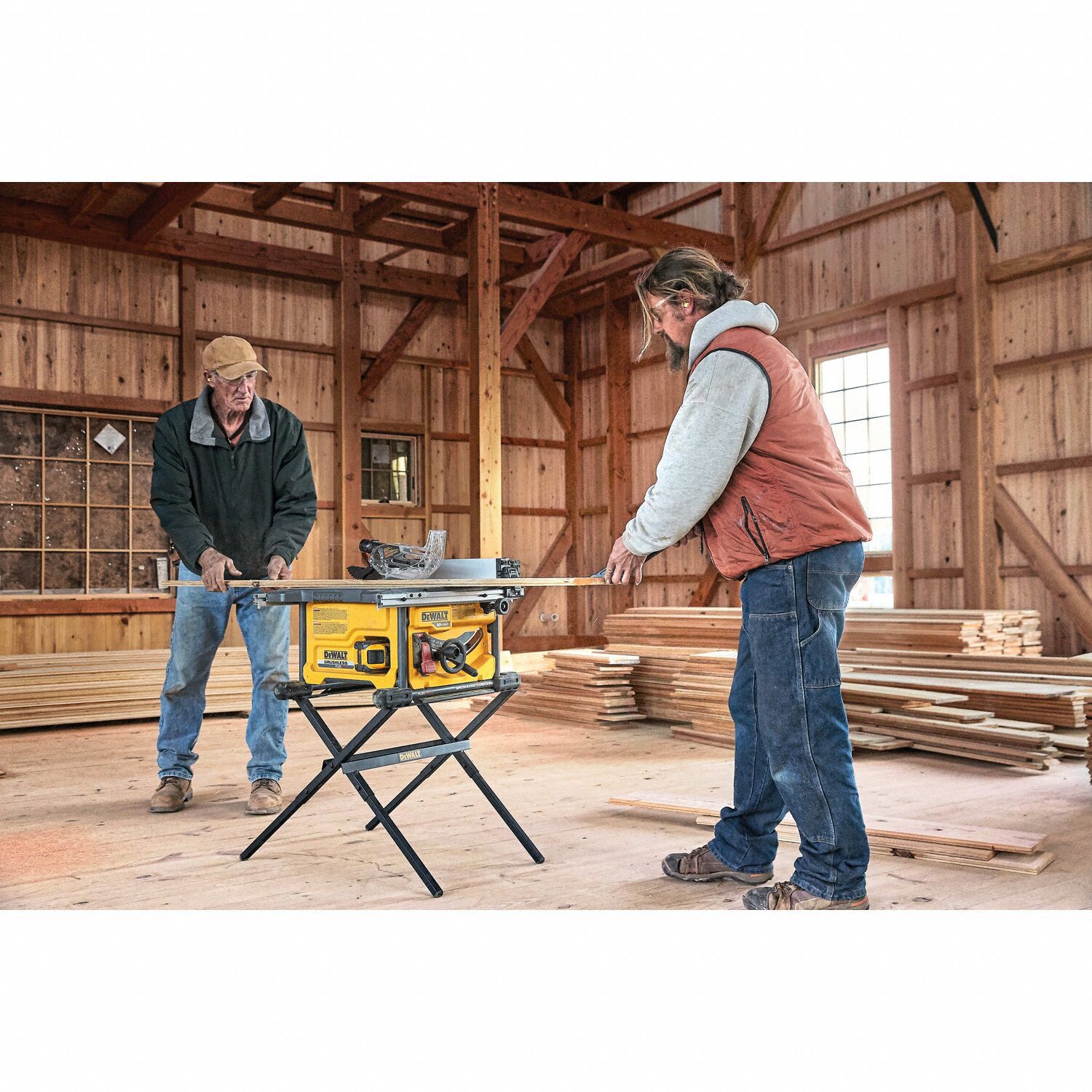 DEWALT Table Saw: 8 1/4 in Blade Dia., 24 in Max. Cut Wd Right of Blade ...