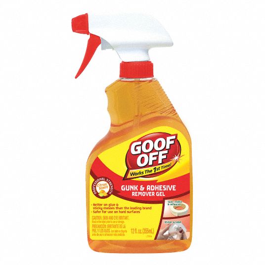 GOOF OFF, Trigger Spray Bottle, 12 oz Container Size, Adhesive Remover ...
