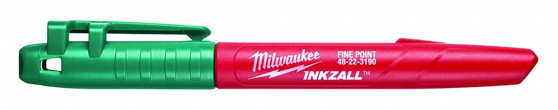 Permanent Industrial Marker, Ink-Based, Greens Color Family, Fine Tip, 36 PK - Grainger