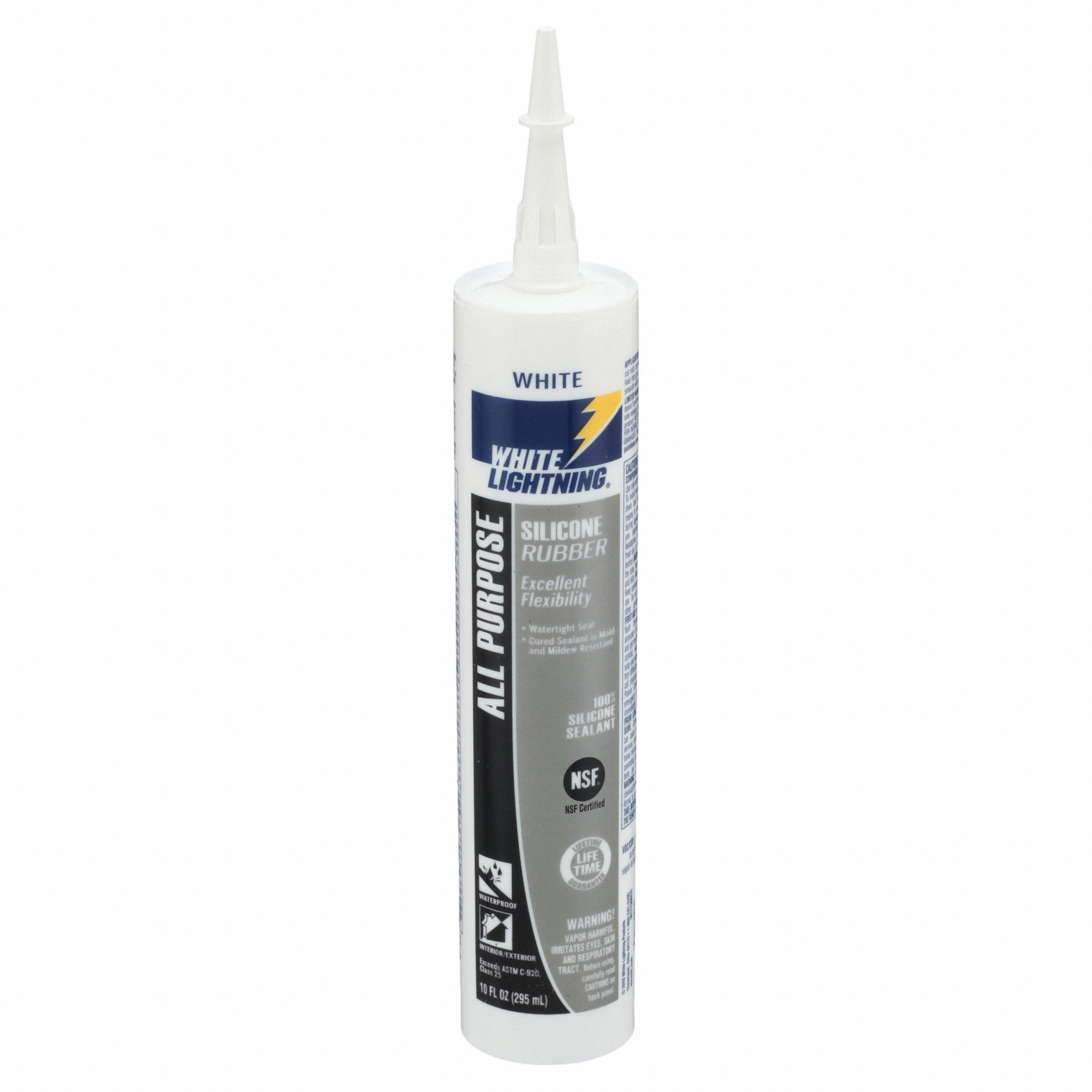 WHITE LIGHTNING, Silicone Rubber, White, Silicone Sealant - 48XW78 ...