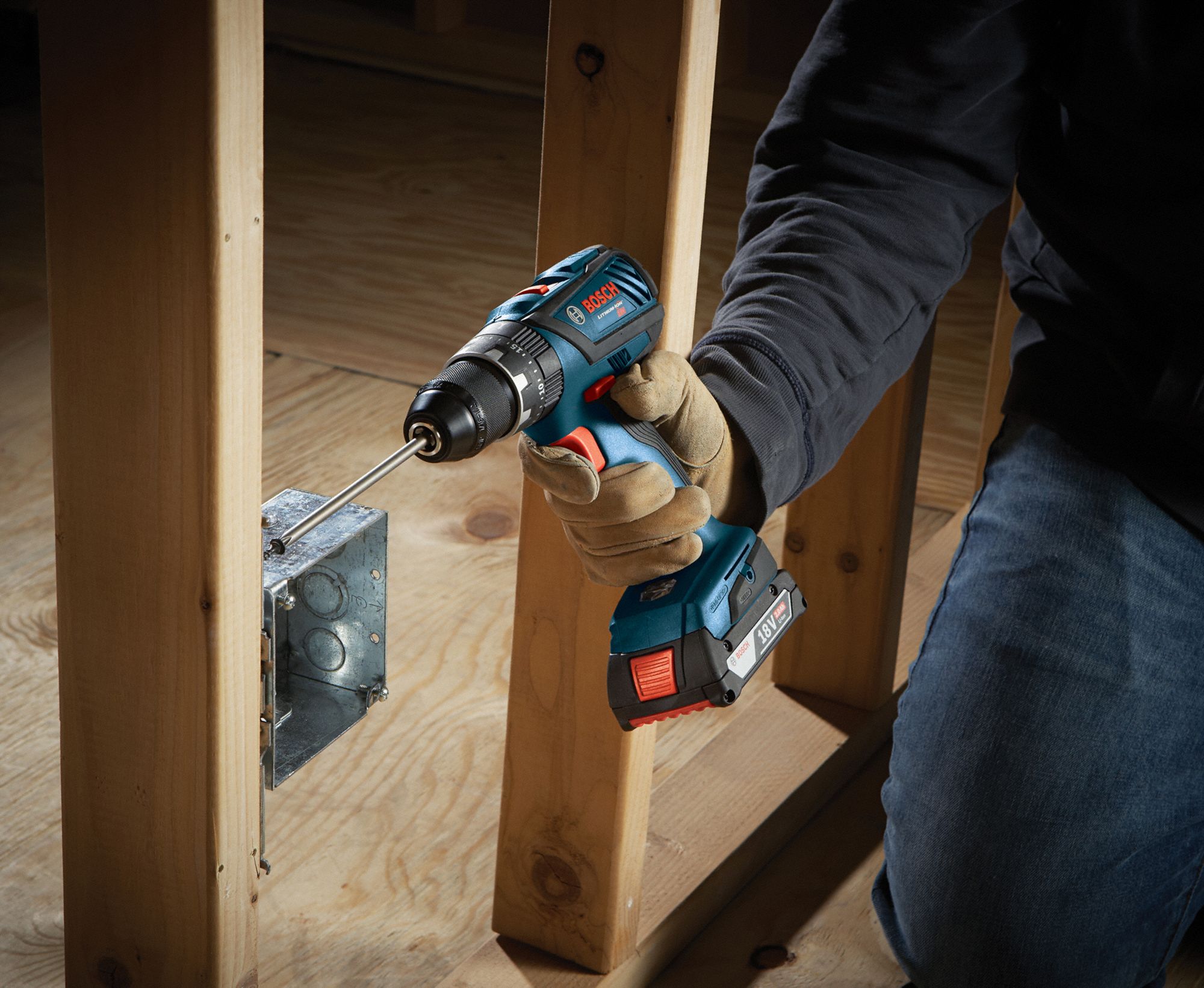 BOSCH Cordless Hammer Drill/Driver - 48XY53|HDS181AB - Grainger
