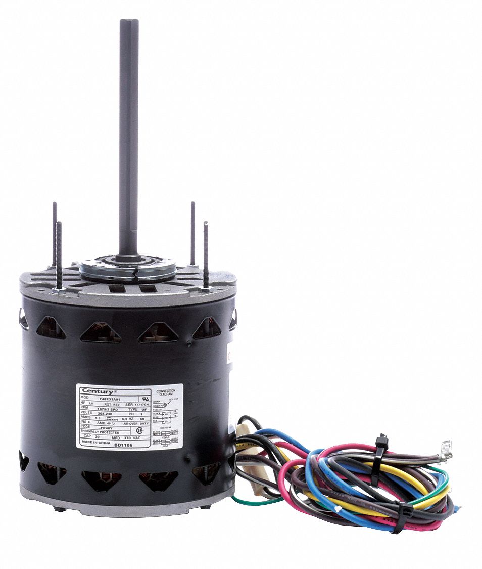 CENTURY, BD1106, Direct Drive Fan/Blower Motor - 48Y526|BD1106 - Grainger