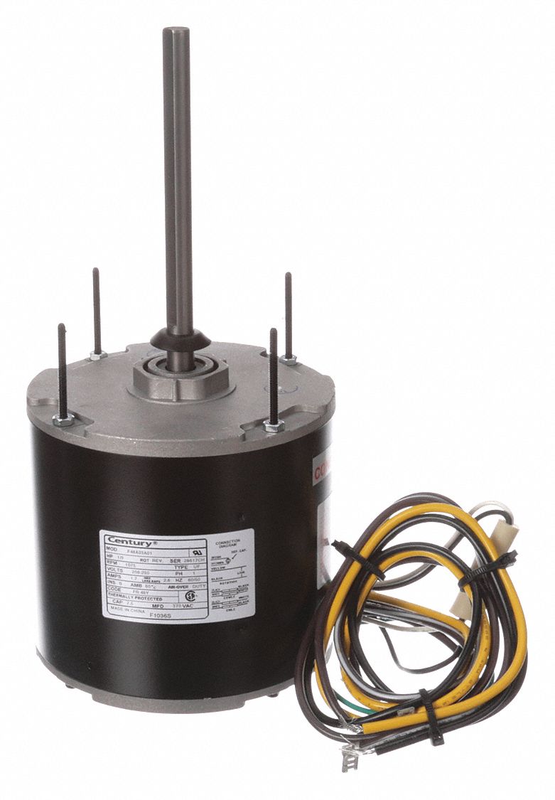 CENTURY, Stud Mount, Open Air-Over, Condenser Fan Motor - 48Y567|F1036S ...