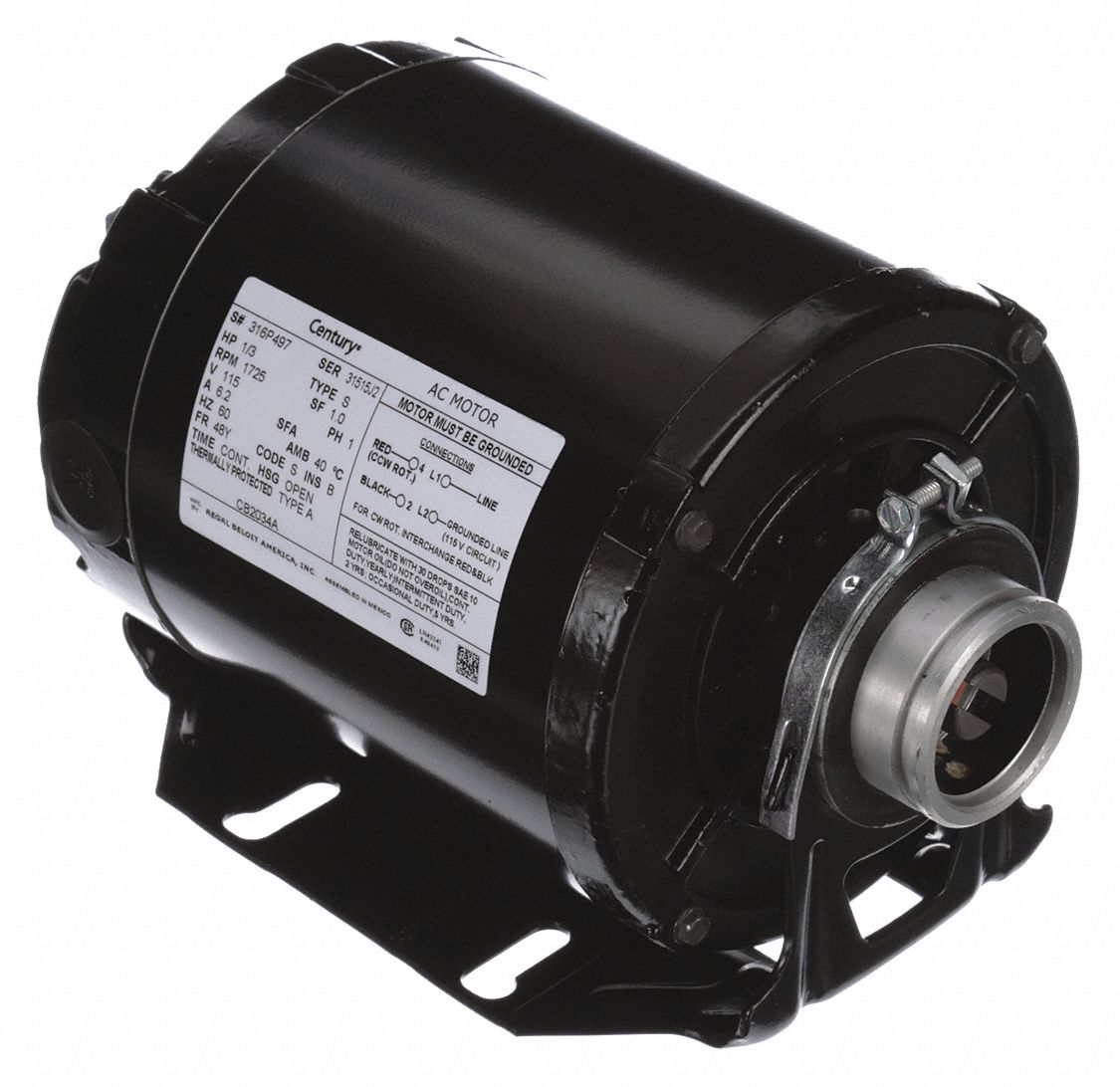 CENTURY, Carbonator Pump Motor - 48Y648|CB2034A - Grainger