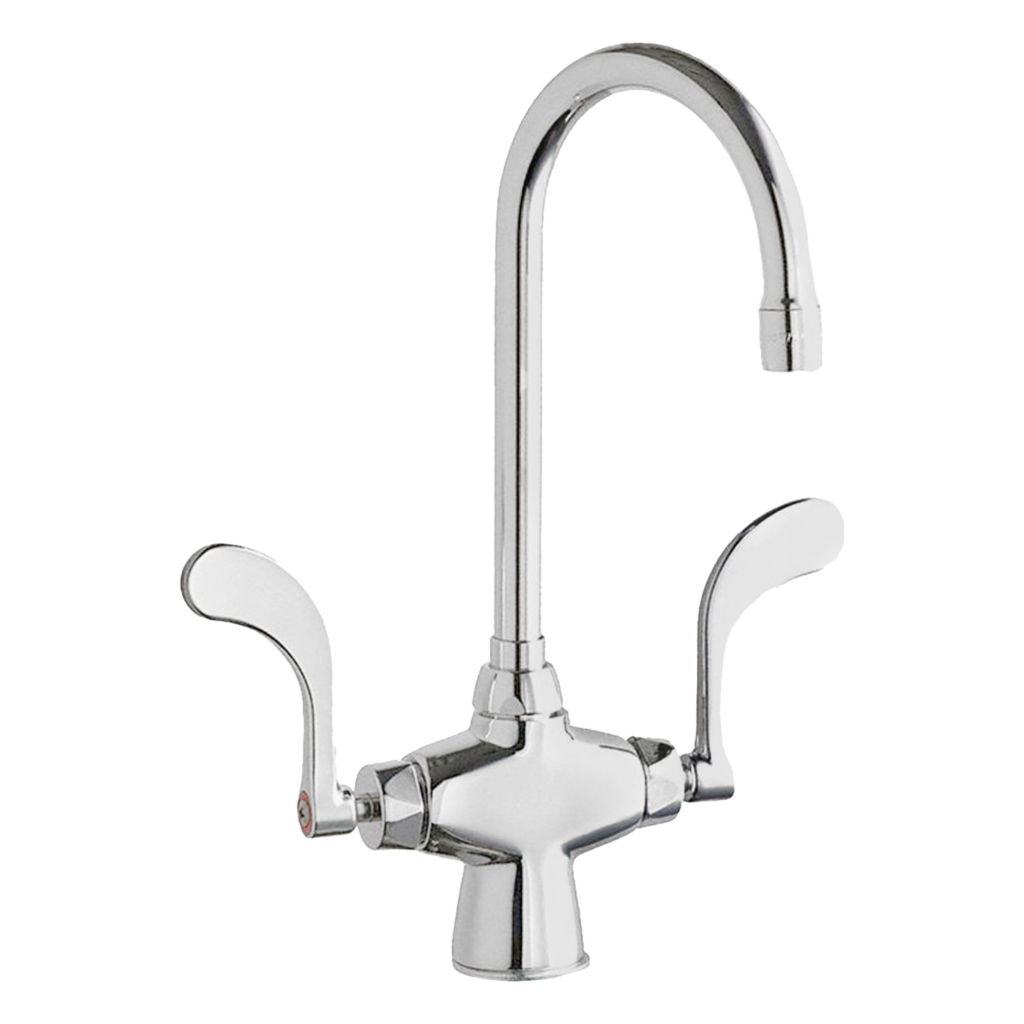 CHICAGO FAUCETS, 50, Single-Post, Gooseneck Kitchen Faucet - 5UTU3|50 ...