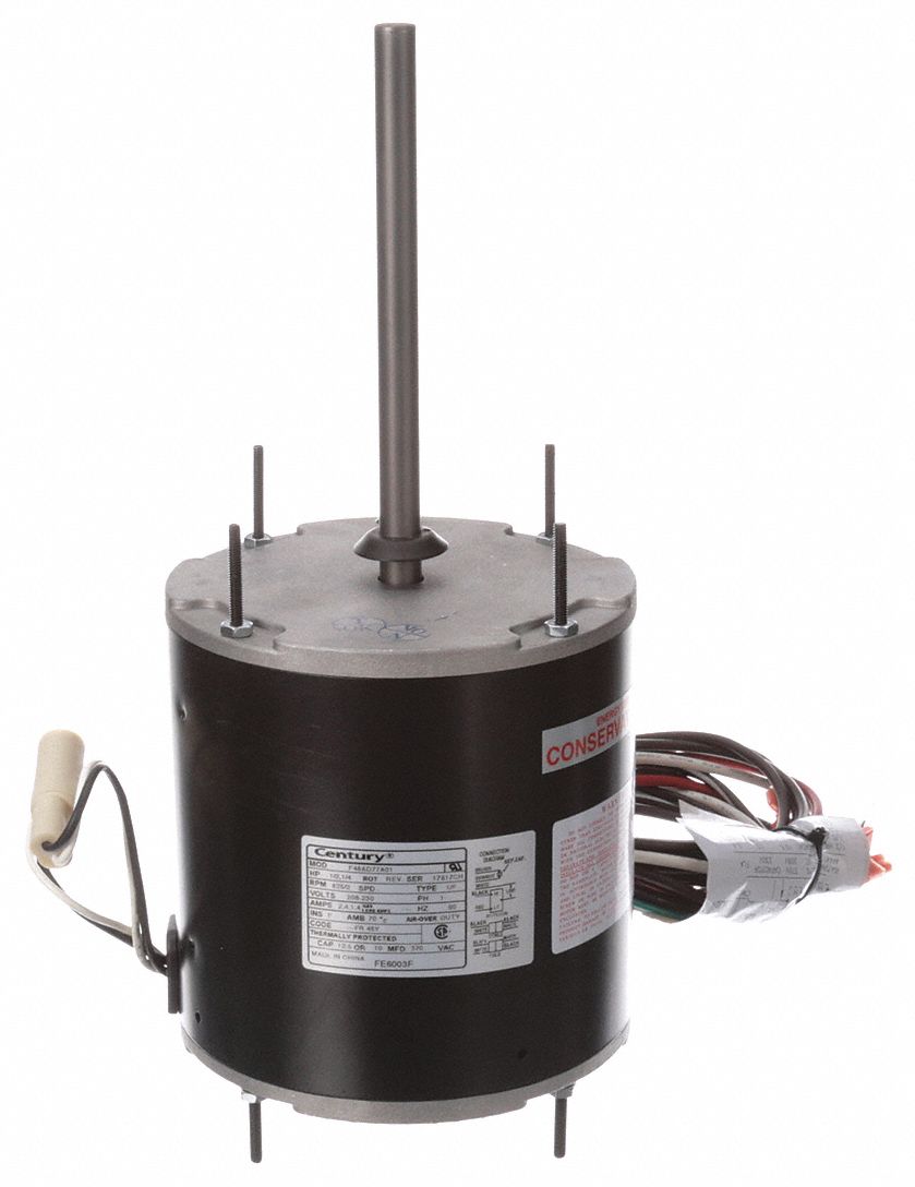 CENTURY, Stud/Hole Mount, Totally Enclosed Air-Over, Condenser Fan ...