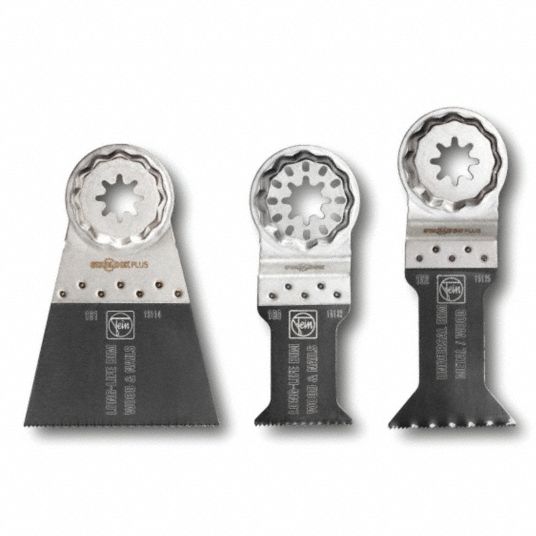 FEIN, 3 Blades, Straight, Oscillating Tool Blade Set - 48ZA79 ...