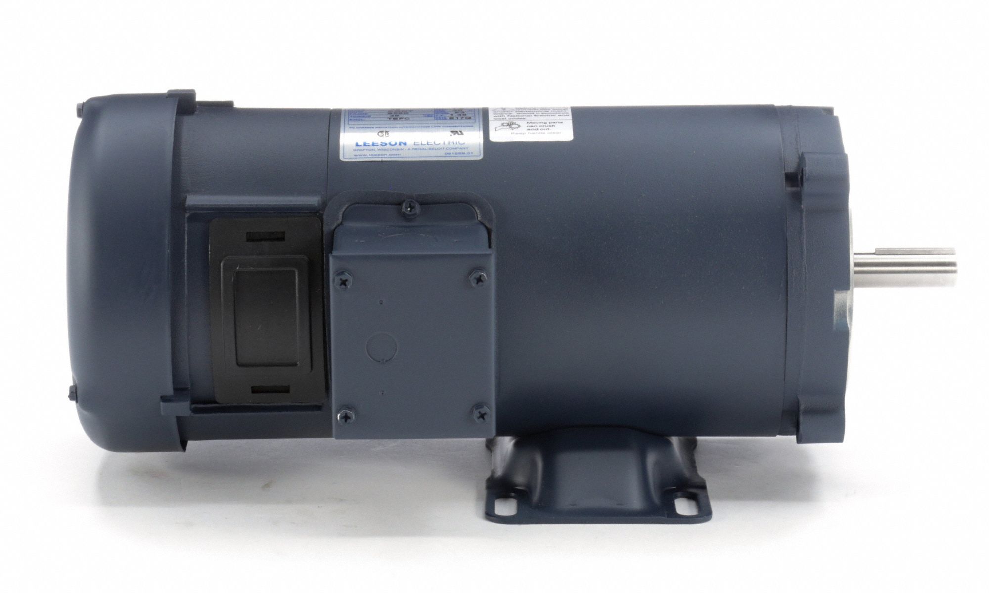 LEESON DC Permanent Magnet Motor: 1 HP, 1,750 Nameplate RPM, 56C Frame ...