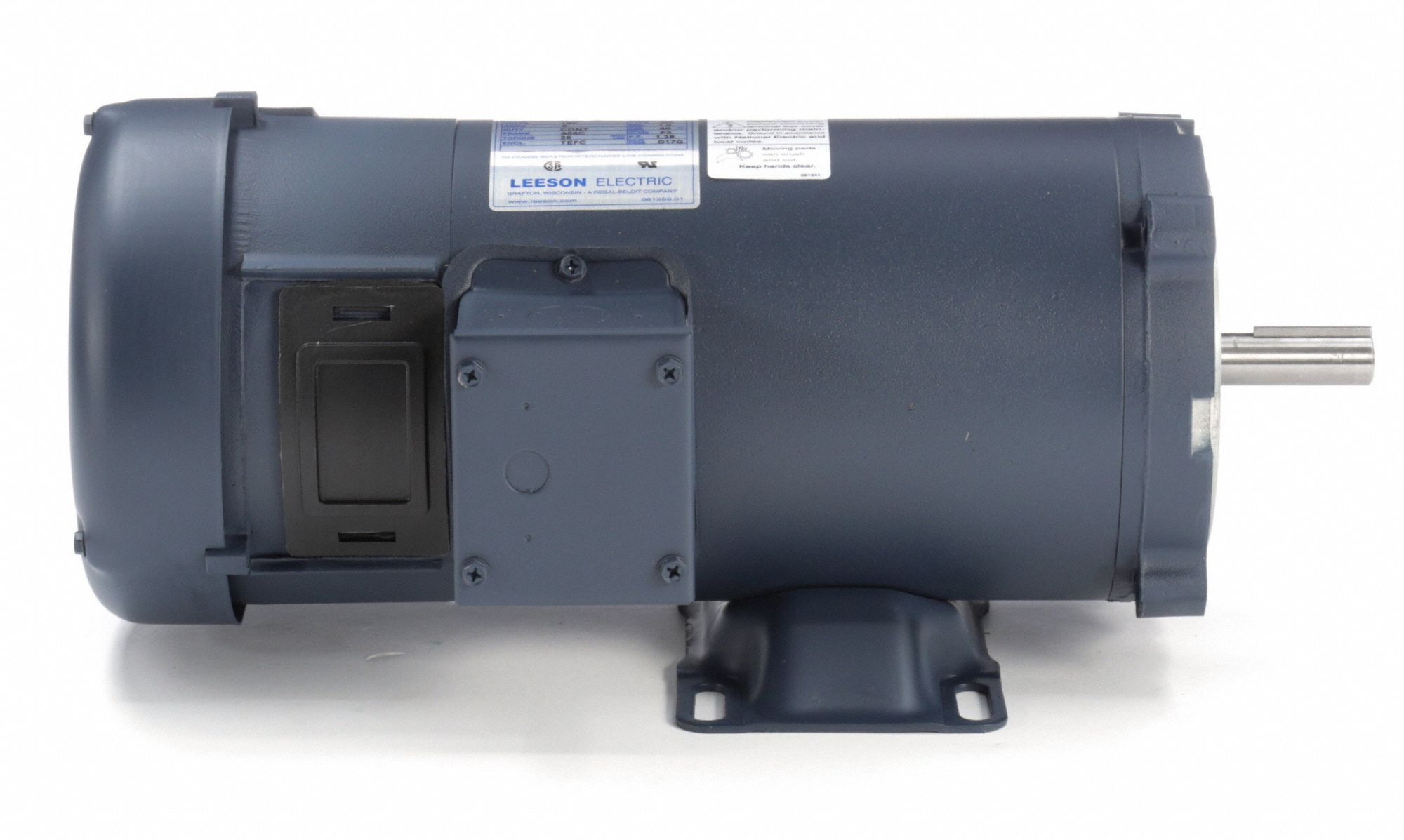 LEESON DC Permanent Magnet Motor: 1 HP, 1,750 Nameplate RPM, 56C Frame ...