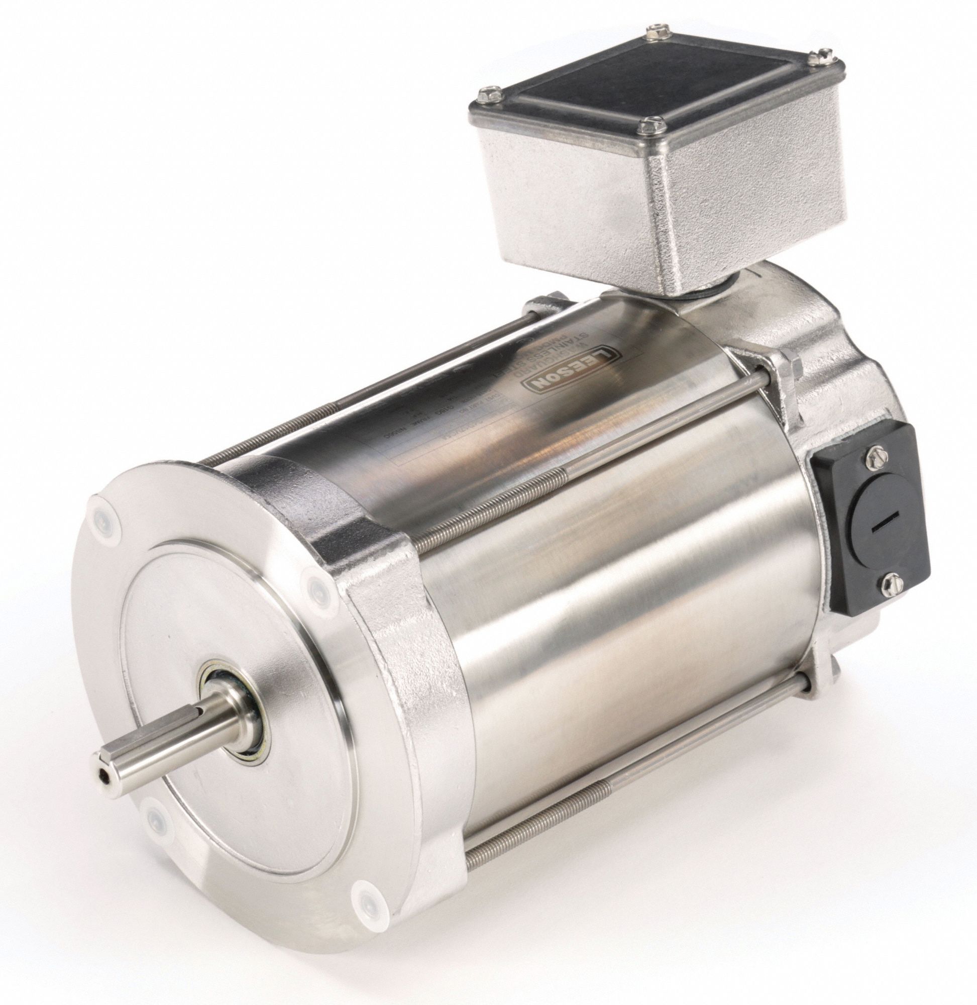 LEESON Washdown Motor: 1/4 HP, 1,750 Nameplate RPM, 56C Frame, Face ...