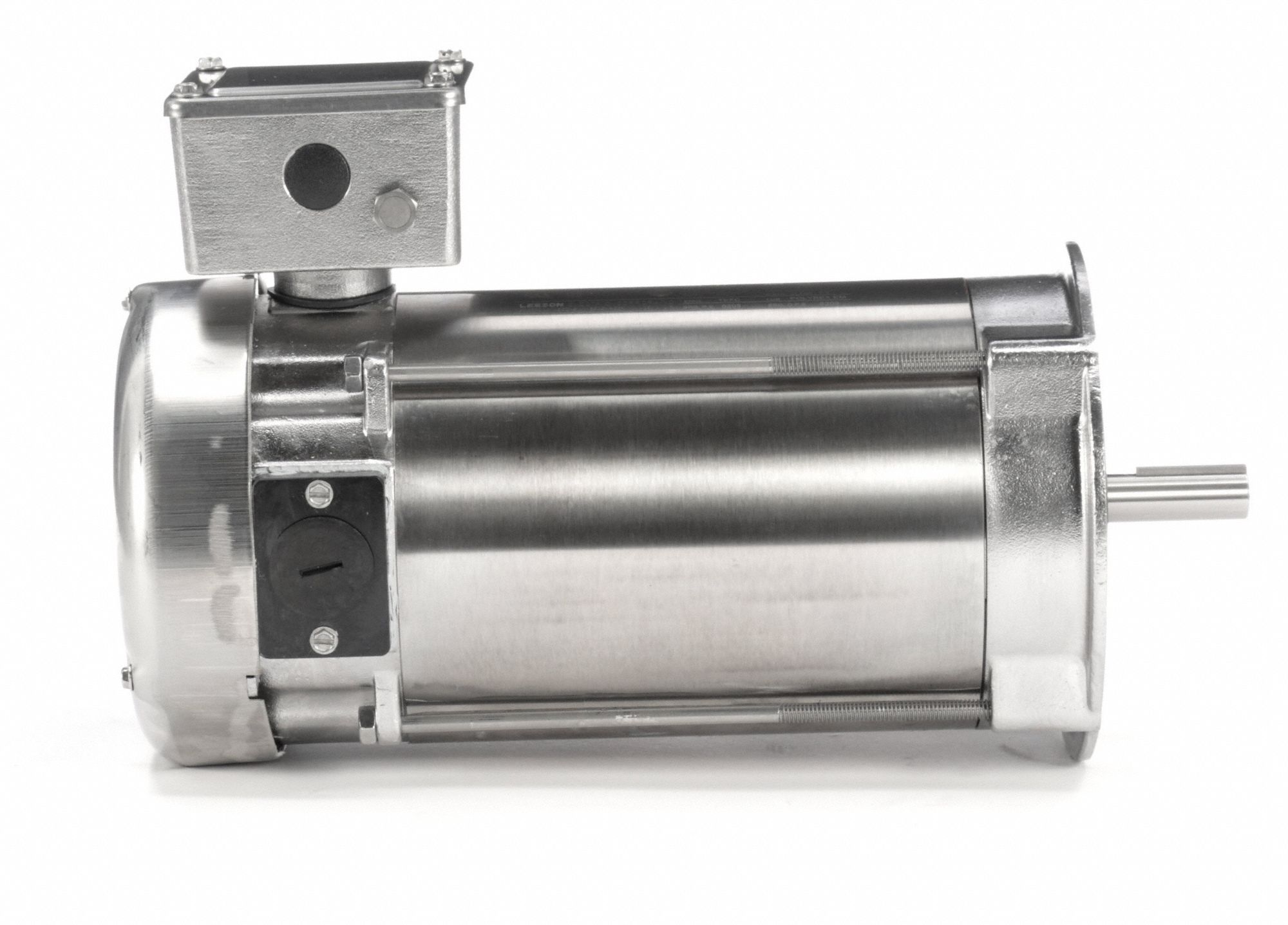 LEESON Washdown Motor: 1/2 HP, 1,750 Nameplate RPM, 56C Frame, Face ...