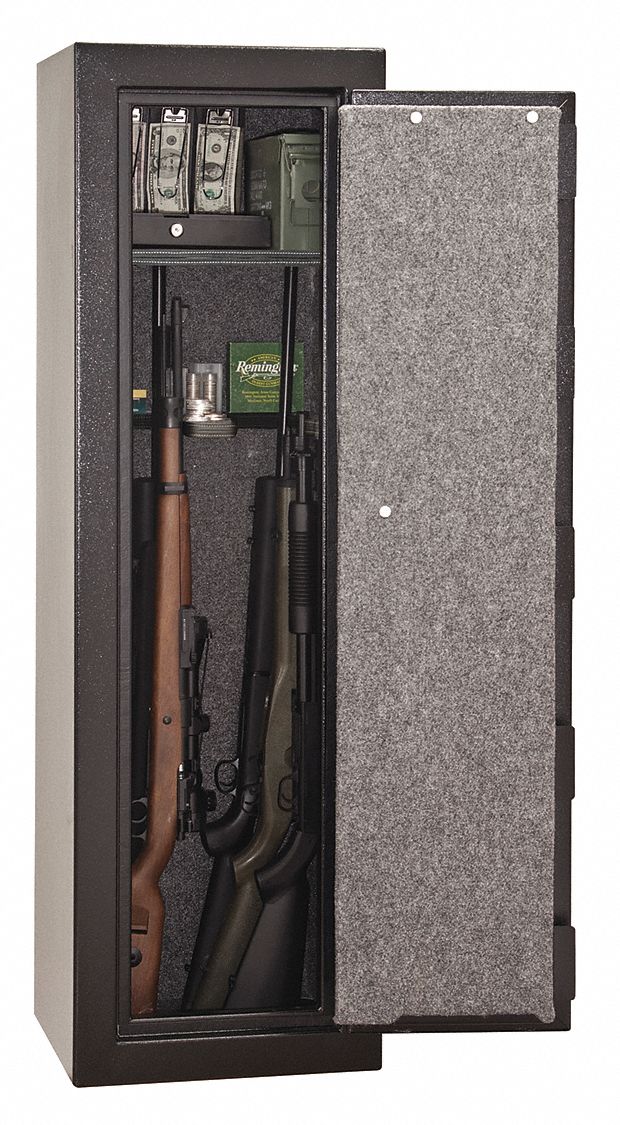 6.4 cu ft Gun Safe, 247 lb Net Weight, 1/2 hr Fire Rating, Combination ...