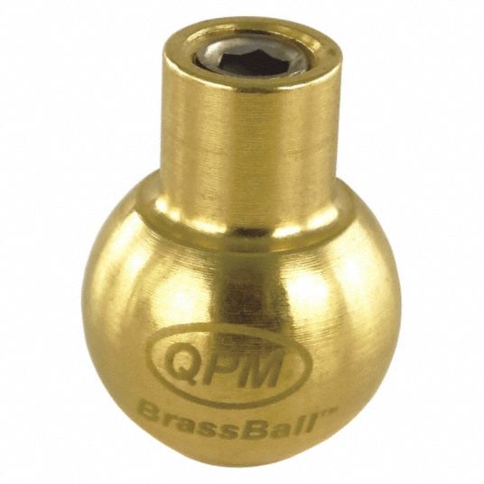 Qpm Brassball Coolant Nozzle Brass 11812000 In L 500 Max Psi 10 In Opening Dia 5 Pk