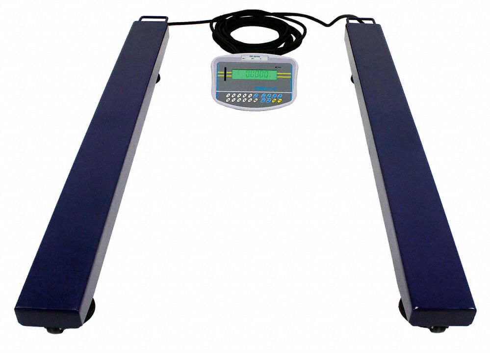 ADAM EQUIPMENT Pallet Beam Scale: 4,400 lb Wt Capacity, 52 3/8 in ...