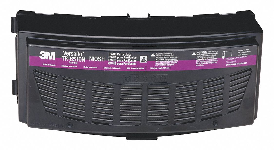 3M 3m TR-6510N 3m Combination Cartridge/Filter: TR-600, HEPA/Organic ...