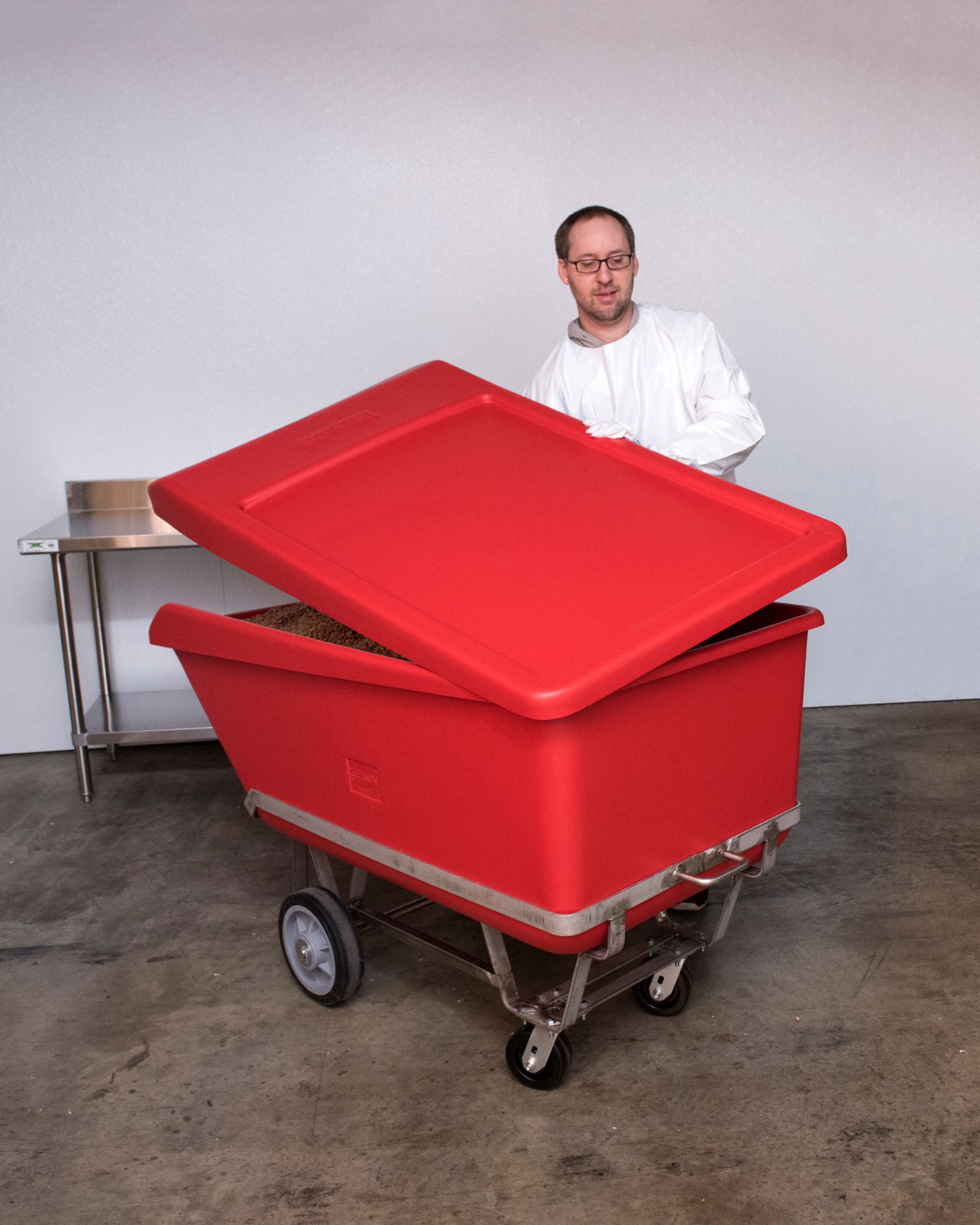 REMCO Lid for Large-Volume Color-Coded Modular Tub Carts, Snap-On Lid ...